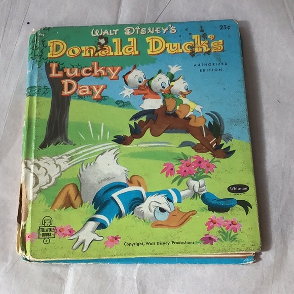 Tell-A-Tale Books | Toys | 200 1951 Walt Disney Donald Ducks Lucky Day ...